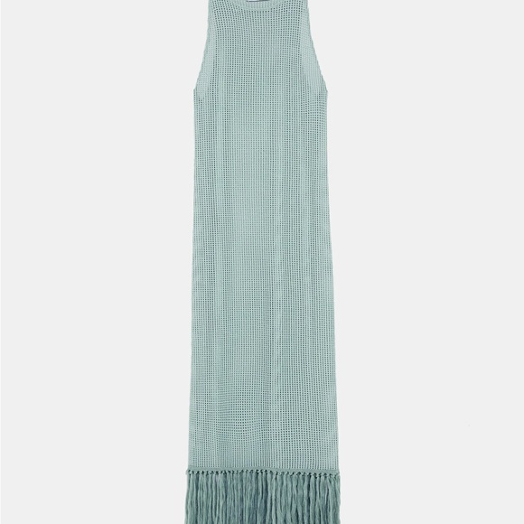 Zara | Dresses | Zara Mint Green Mesh Dress | Poshmark